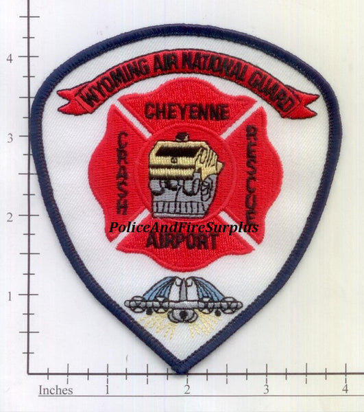 Wyoming - Cheyenne Airport Air National Guard Crash Fire Rescue Patch ...