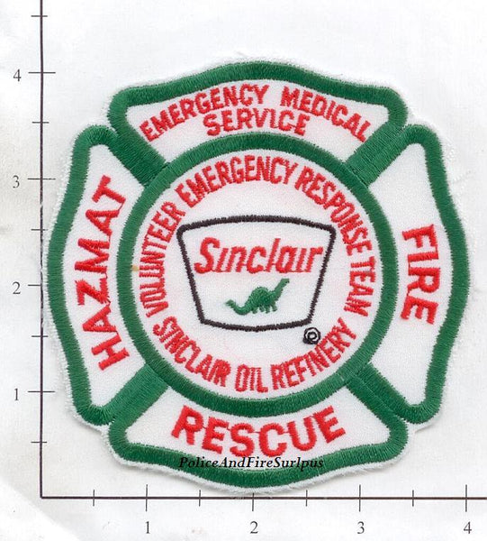 Wyoming - Sinclair Oil Refinery Volunteer Emergency Response Team Patc ...