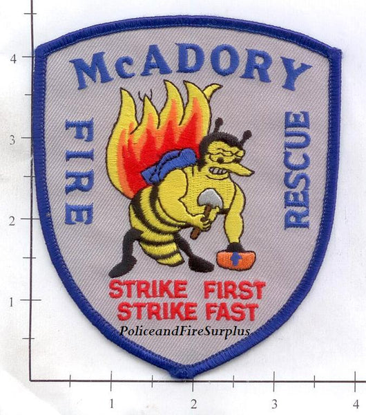 Alabama - McAdory Fire Rescue Patch v1 – Police And Fire Surplus