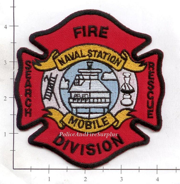 Alabama - Mobile Naval Station Fire Division Search & Rescue Patch ...
