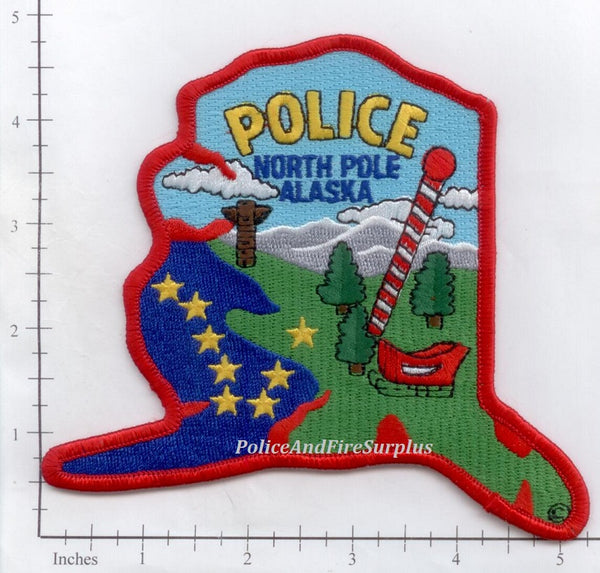 Alaska - North Pole Police Dept Patch v2 – Police And Fire Surplus