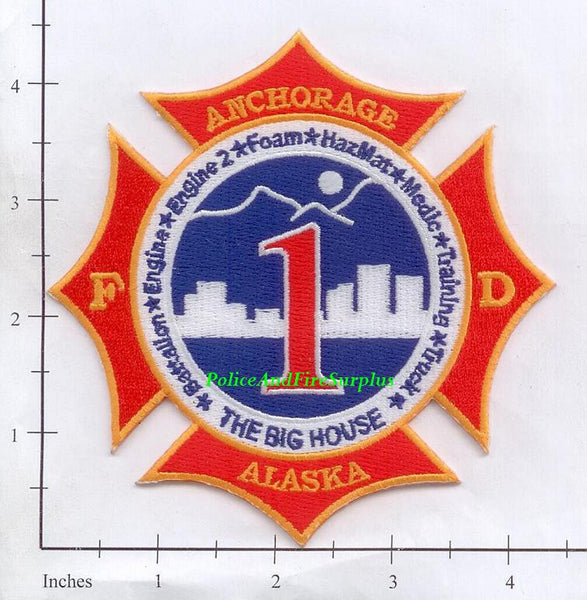 Alaska - Anchorage Station 1 Fire Dept Patch v2 – Police And Fire Surplus