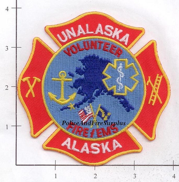 Alaska - Unalaska Volunteer Fire & EMS Fire Dept Patch – Police And ...