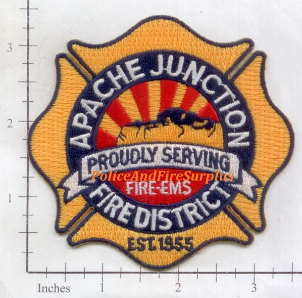 Arizona - Apache Junction Fire District Patch Fire EMS – Police And ...