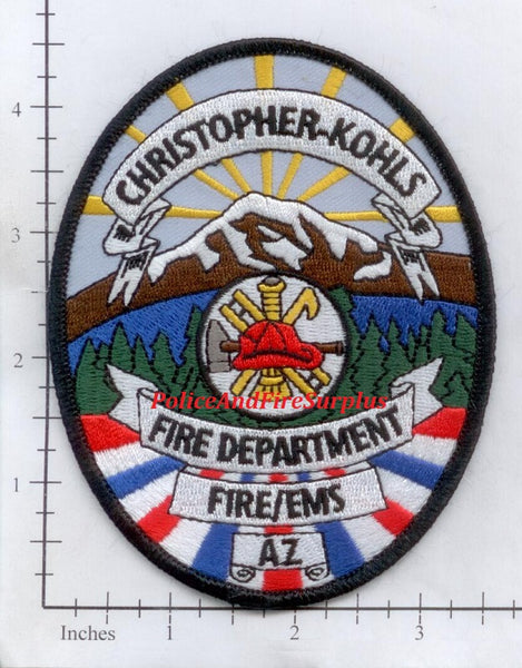 Arizona - Christopher Kohls Fire Dept Patch – Police And Fire Surplus