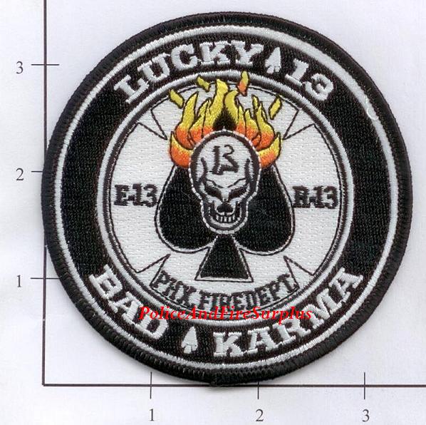 Arizona - Phoenix Engine 13 Rescue 13 Fire Dept Patch v1 – Police And ...