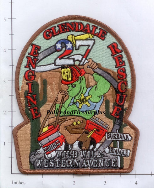 California - Glendale Engine 27 Patch – Police And Fire Surplus