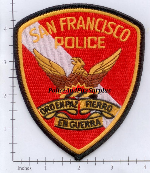 California - San Francisco Police Dive Team Patch – Police And Fire Surplus