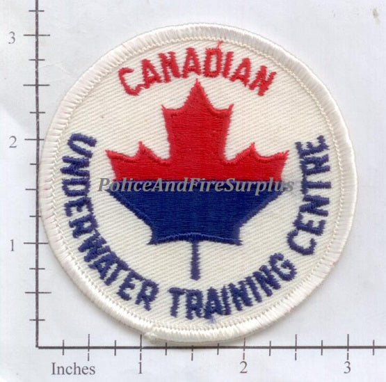 Canada - Canadian Underwater Training Center Patch – Police And Fire ...