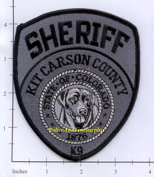 Colorado - Kit Carson County Sheriff Police Dept K-9 Patch – Police And ...