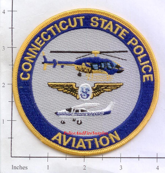 Connecticut - Connecticut State Police Patch Aviation – Police And Fire ...