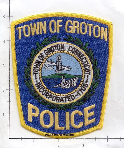 Connecticut - Groton Police Dept Patch – Police And Fire Surplus