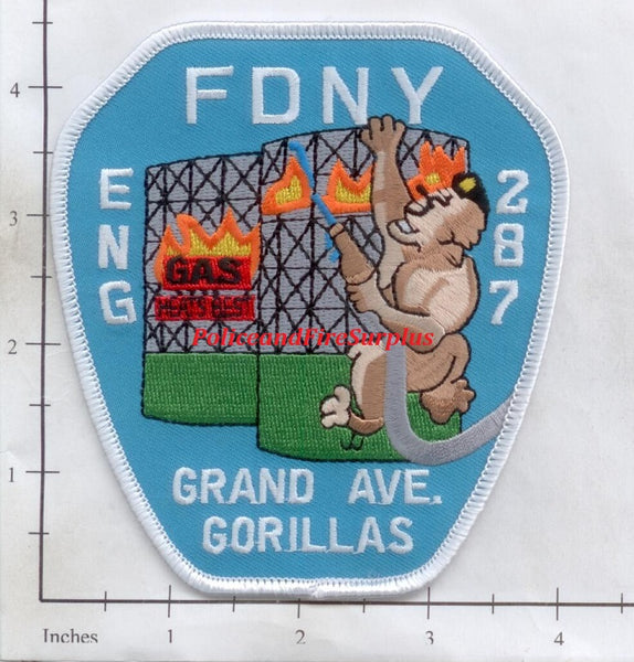 New York City Engine 287 Fire Dept Patch v8 – Police And Fire Surplus