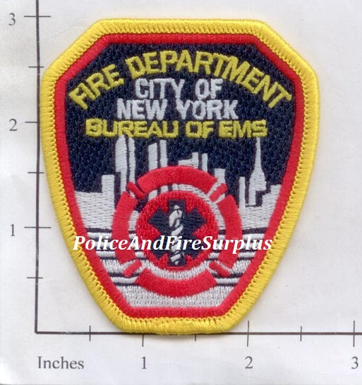 New York City Bureau of EMS Fire Dept Patch v7 small size – Police And ...