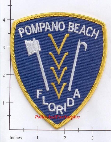 Florida - Pompano Beach Fire Dept Patch – Police And Fire Surplus