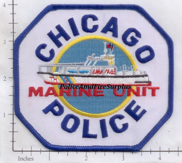 Illinois - Chicago Marine Unit Police Dept Patch – Police And Fire Surplus