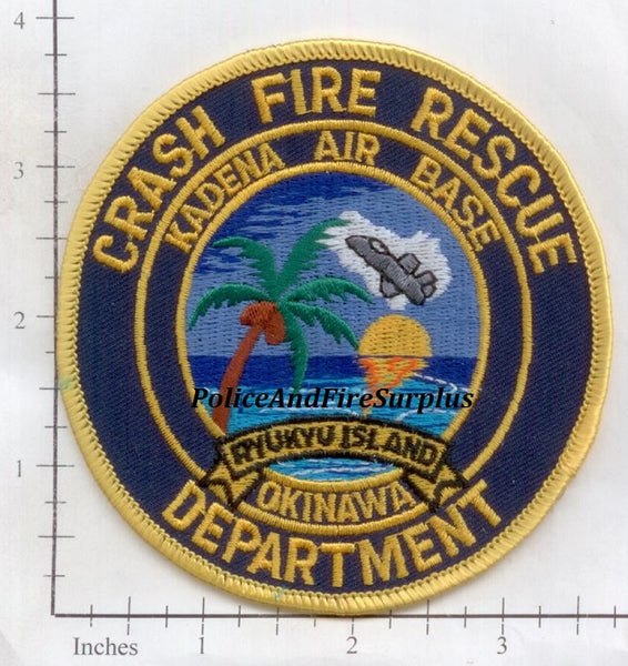 Okinawa - Kadena Air Base Crash Fire Rescue Dept Patch Ryukyu Island ...