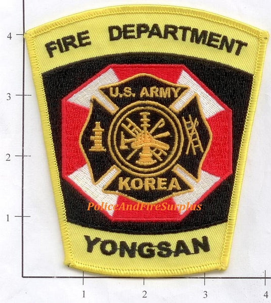 Korea - Yongsan US Army Fire Dept Patch v1 – Police And Fire Surplus