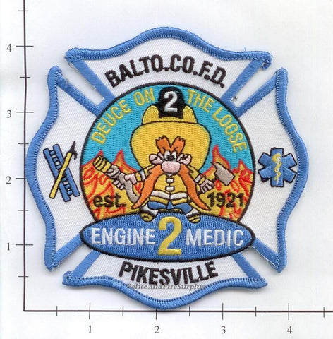 Maryland - Baltimore County Engine 2 Medic 2 Fire Dept Patch v1 ...