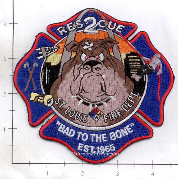 Missouri - St Louis Rescue 2 Fire Dept Patch – Police And Fire Surplus