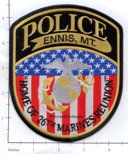 Montana - Ennis Police Dept Patch – Police And Fire Surplus