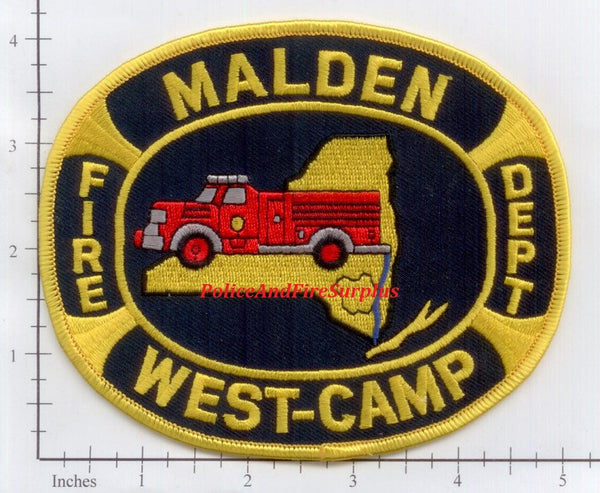 New York - Malden West Camp Fire Dept Patch – Police And Fire Surplus