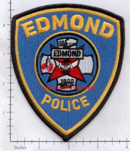 Oklahoma - Edmond Police Dept Patch – Police And Fire Surplus