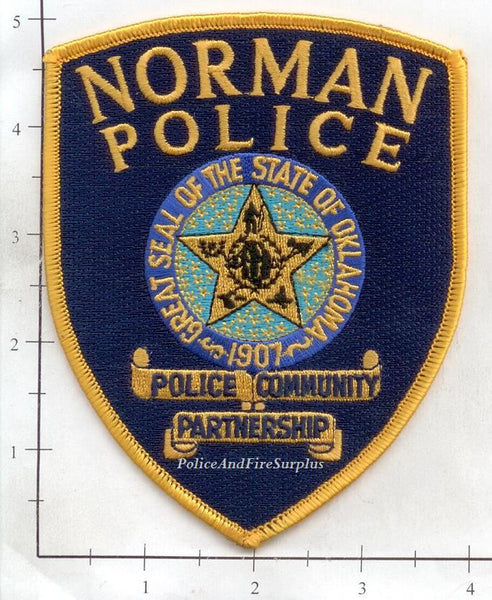 Oklahoma - Norman Police Dept Patch – Police And Fire Surplus