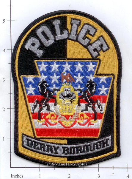Pennsylvania - Derry Borough Police Dept Patch – Police And Fire Surplus