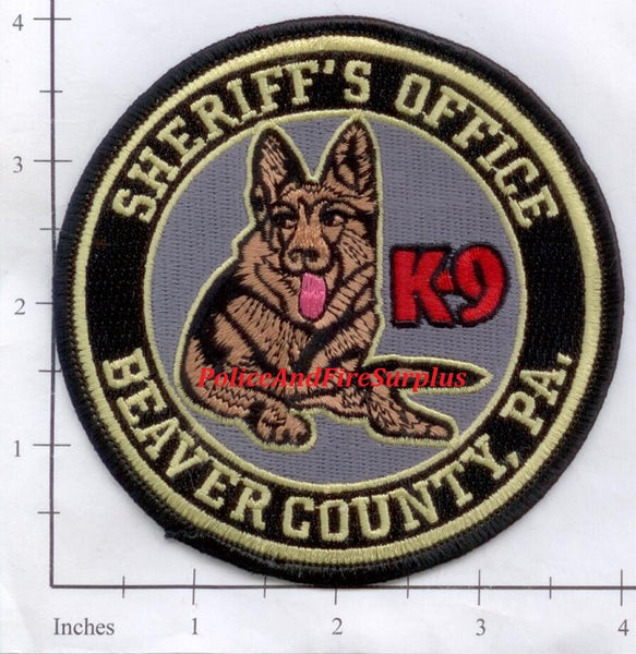 Pennsylvania - Beaver County Sheriff's Office K-9 Police Patch – Police ...