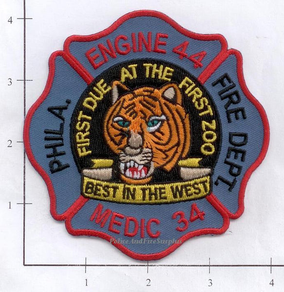 Pennsylvania - Philadelphia Engine 44 Medic 34 Fire Dept Patch – Police ...