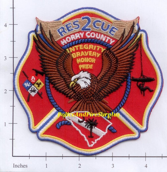 South Carolina - Horry County Rescue 2 Fire Dept Patch – Police And ...