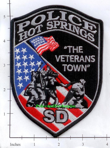 South Dakota - Hot Springs Police Dept Patch v1 – Police And Fire Surplus