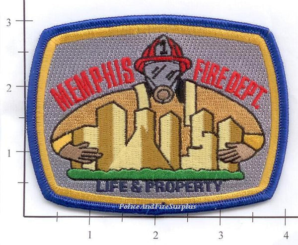 Tennessee - Memphis Fire Dept Patch with Facepiece – Police And Fire ...