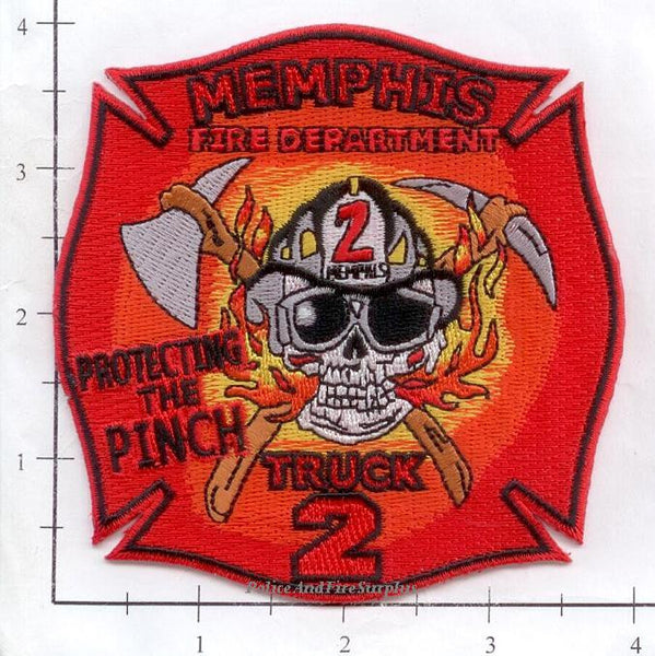 Tennessee - Memphis Truck 2 Fire Dept Patch – Police And Fire Surplus