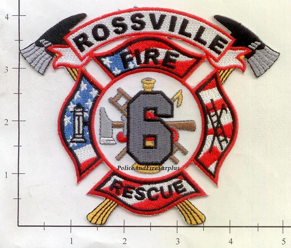 Tennessee - Rossville Fire Rescue 6 Dept Patch – Police And Fire Surplus