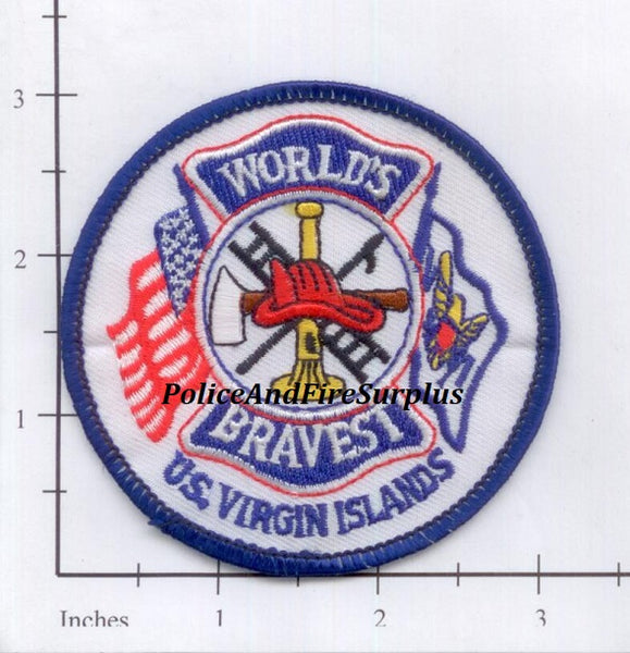 Virgin Islands - Worlds Bravest Fire Dept Patch – Police And Fire Surplus