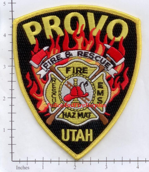 Utah - Provo Fire & Rescue Fire Dept Patch – Police And Fire Surplus