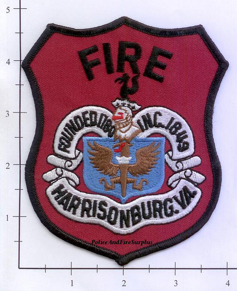Virginia - Harrisonburg Fire Dept Patch – Police And Fire Surplus