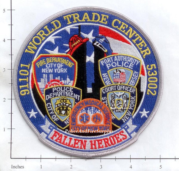 New York - New York City Fire Dept Patch WTC 9-11 Patch v10 - Fallen H ...