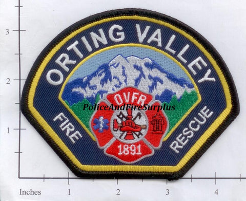 Washington - Orting Valley Fire Rescue Patch – Police And Fire Surplus