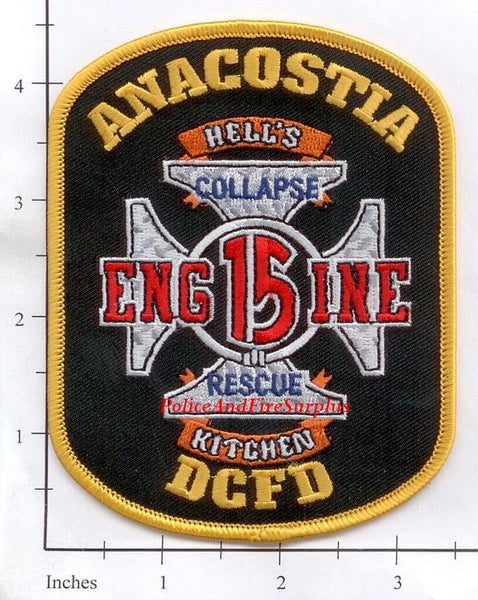 Washington DC - Engine 15 Fire Dept Patch – Police And Fire Surplus