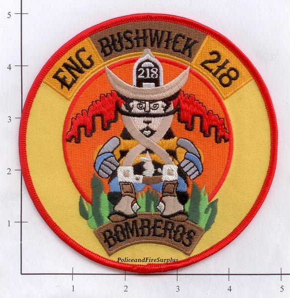 New York City Engine 218 Fire Dept Patch v4 – Police And Fire Surplus