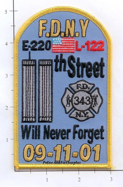 New York City Engine 220 Ladder 122 Fire Patch v2 – Police And Fire Surplus