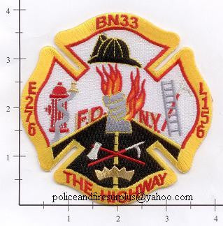 New York City Engine 276 Ladder 156 Battalion 33 Fire Patch v4 – Police ...