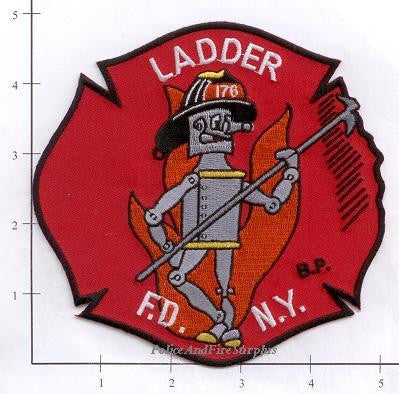 New York City Ladder 176 Fire Patch v7 red – Police And Fire Surplus