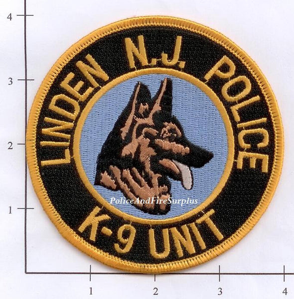 New Jersey - Linden Police K-9 Unit Dept Patch – Police And Fire Surplus