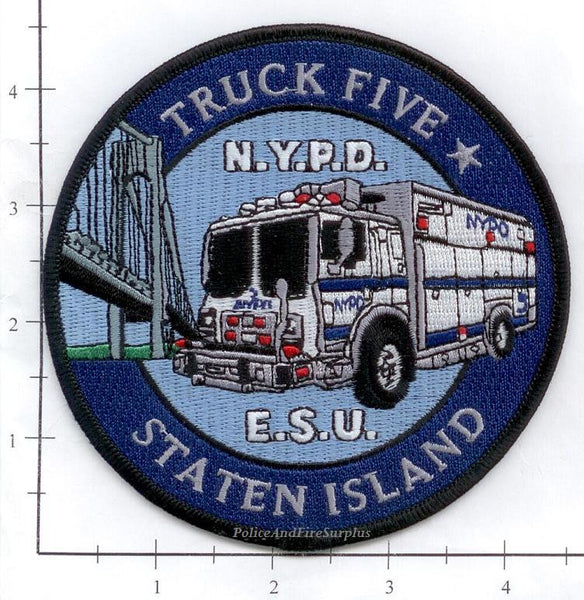 New York - New York City Emergency Service Unit Truck 5 Police Patch v ...