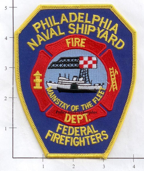 Pennsylvania - Philadelphia Naval Shipyard Federal Fire Dept Patch v2 ...